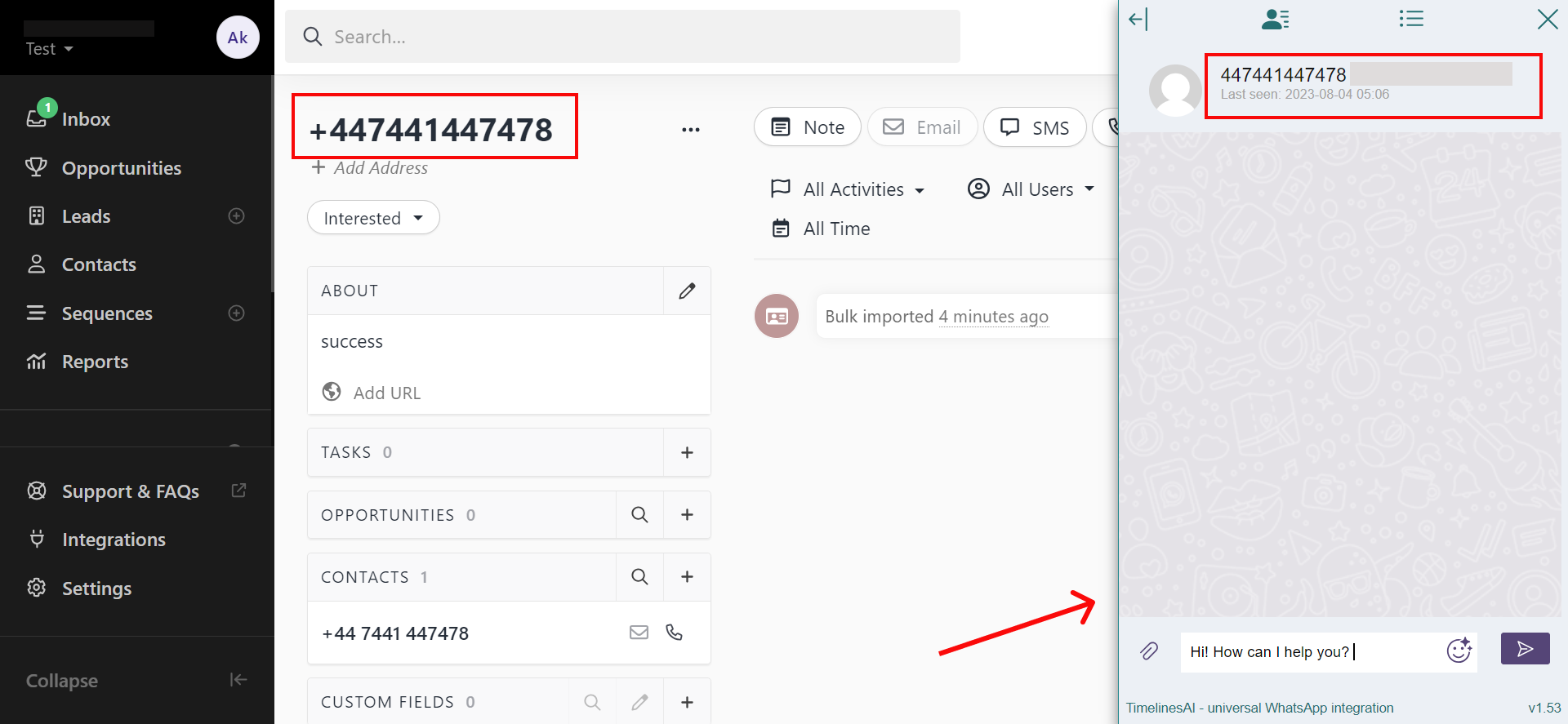 Microsoft Dynamics 365 and WhatsApp integration - TimelinesAI