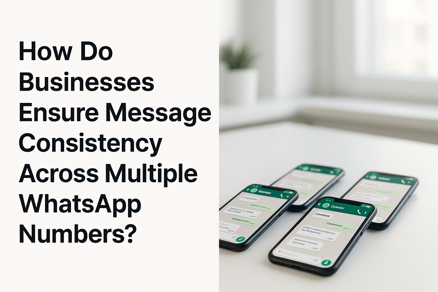 How Do Businesses Ensure Message Consistency Across Multiple WhatsApp ...